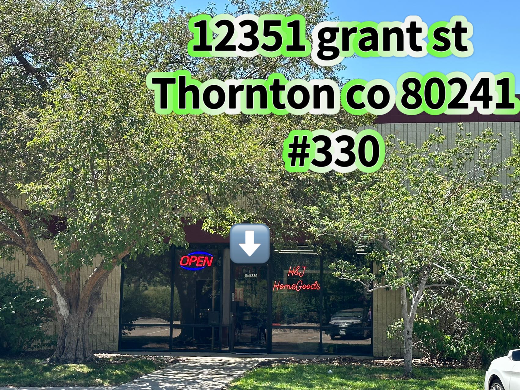 Grant st ,Thornton – H & J Home Goods